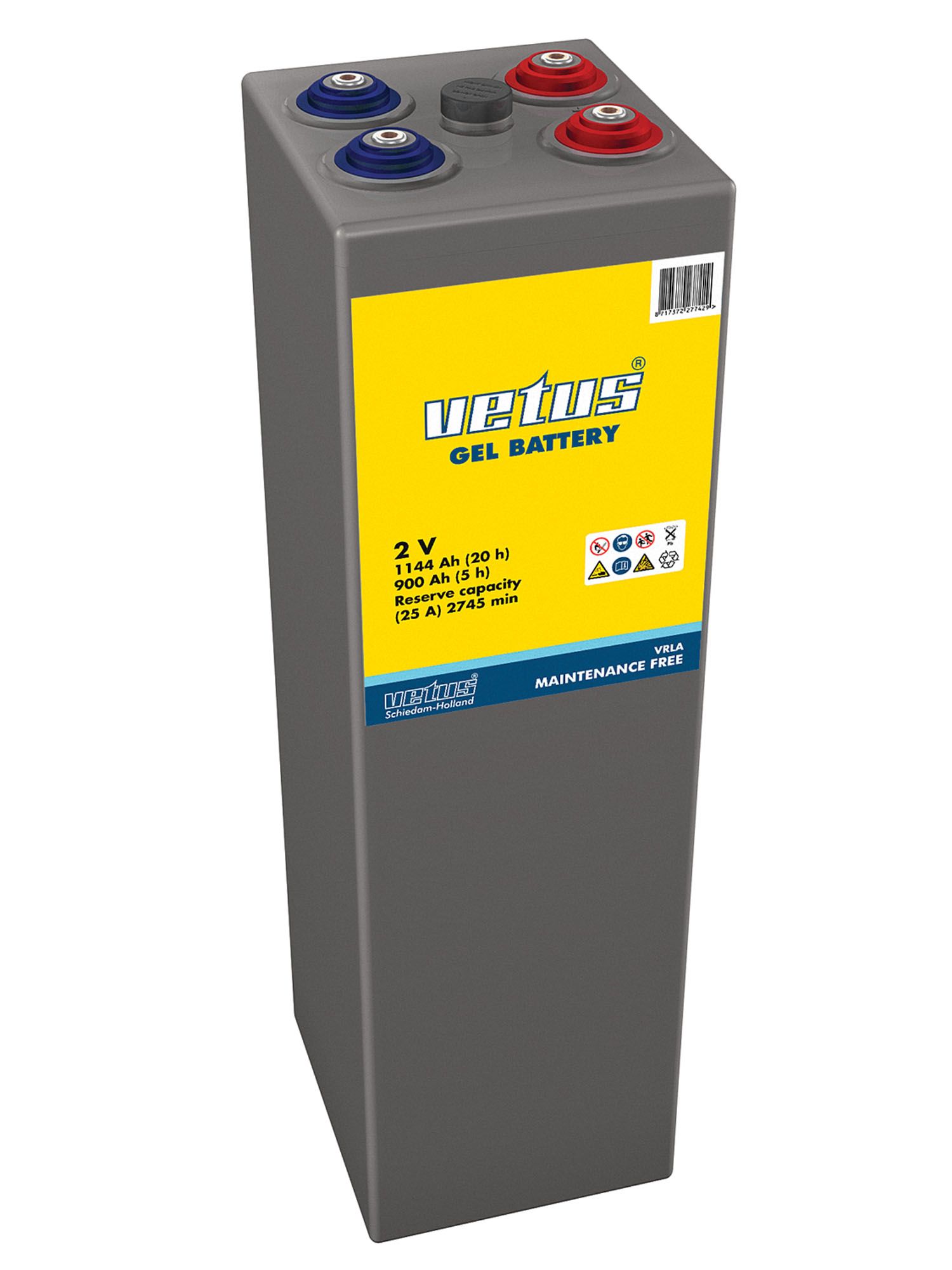 VETUS gel battery 1144 Ah, 2 Volt - VETUS