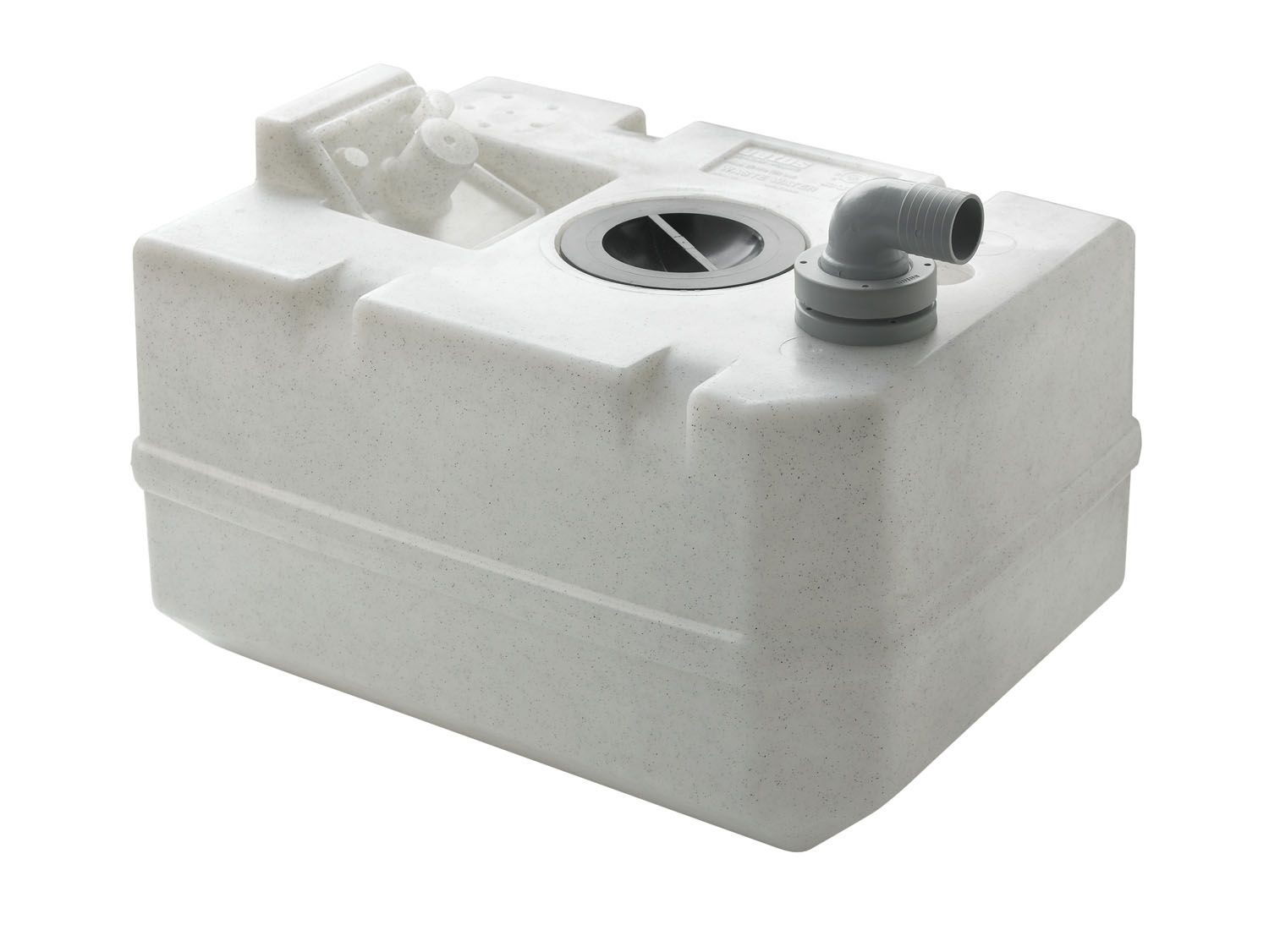 Rigid waste water tank, 40lt, including connections - VETUS