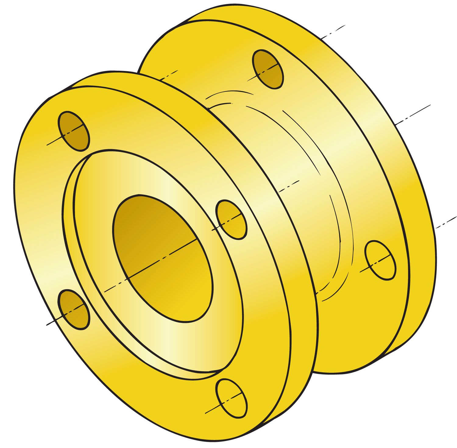 VETUS adapter flange for Yanmar and Kanzaki - VETUS